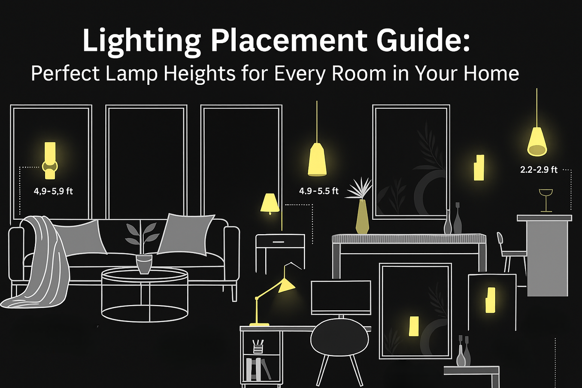 Perfect Lamp Height Guide for Every Room | Luxiahaus – LUXIAHAUS